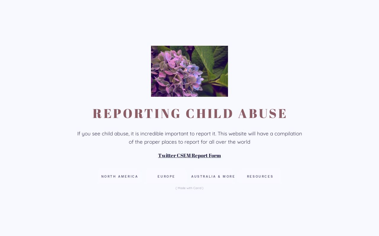 Reporting Child Abuse